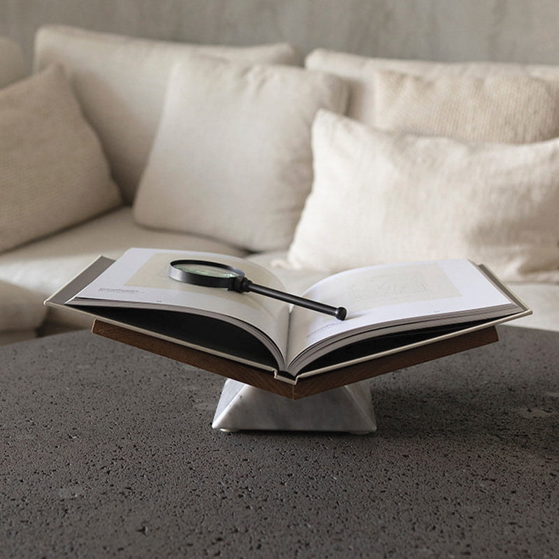 Porta Libros de Mármol y Madera (Book Display) – Makrana Home Decor